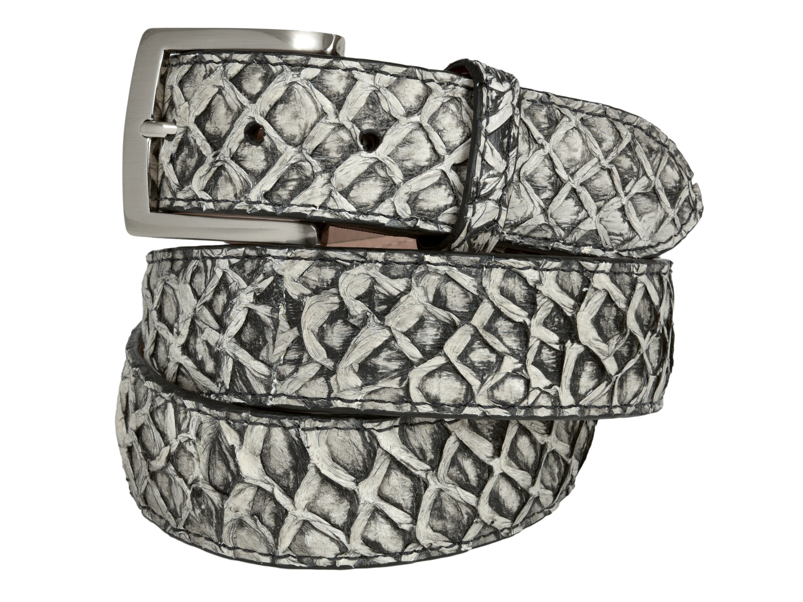 Fresco Golf's Signature Pirarucu Fish Skin Belt - Natural