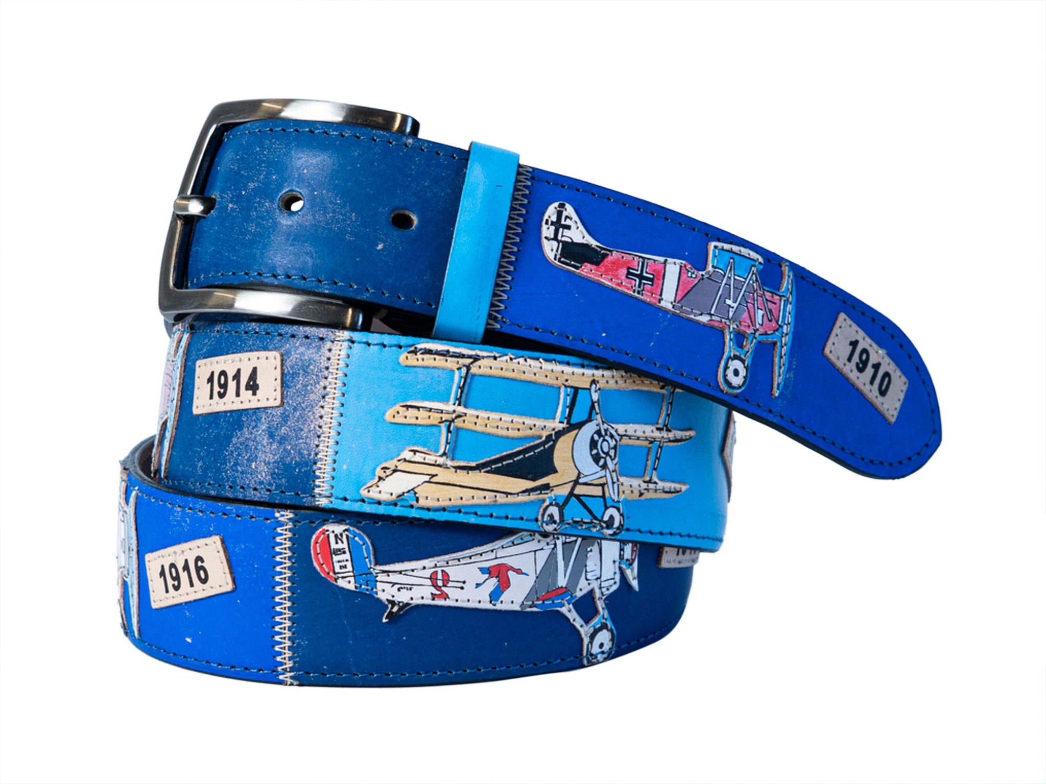 Limited Edition Calf Skin Artistic Belt Aviation